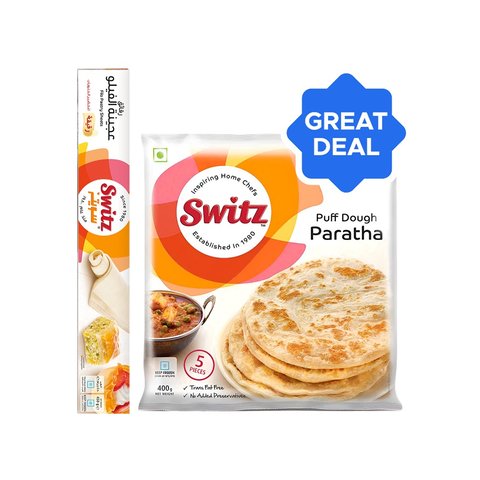 Switz Filo Pastry Dough Sheets + Switz Puff Dough Paratha (Frozen ...