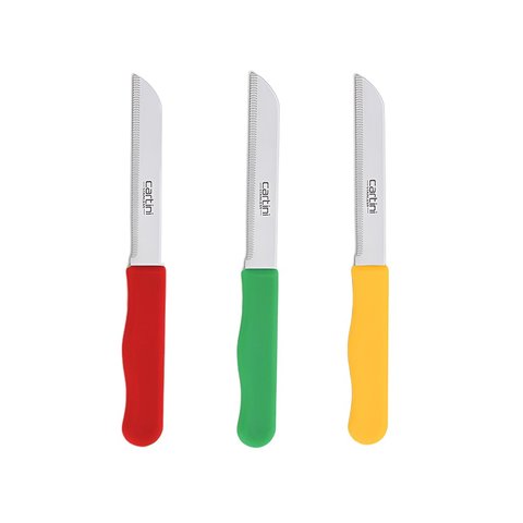 Godrej Cartini Handy Stainless Steel Knife Set (3 pcs, Multicolor ...