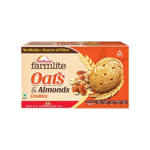 Sunfeast Farmlite Oats & Almonds Cookies Price - Buy Online at ₹100 in ...