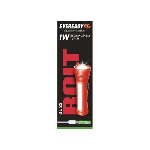Eveready DigiLED Bolt Rechargeable 1W Torch (Bright White) Price - Buy ...