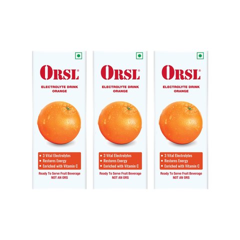 ORSL Orange Drink with Electrolyte - Pack of 3 Price - Buy Online at ...