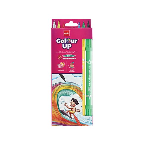 BIC Cello Colour Up 2in1 Brush Pens (Multicolour) Price - Buy Online at ...