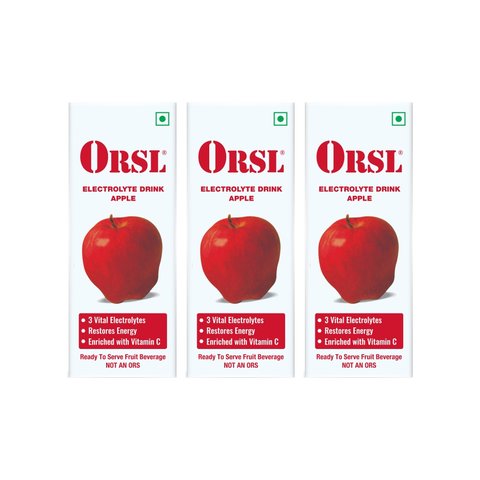 ORSL Apple Drink with Electrolyte - Pack of 3 Price - Buy Online at ...