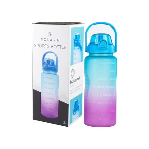 Solara Motivational Sipper Plastic Bottle (Blue Fuscia, 2 L) Price ...
