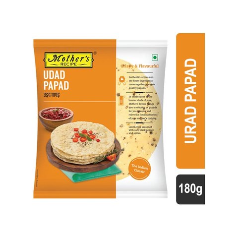 Mother's Recipe Urad Dal Papad Price - Buy Online at ₹65 in India