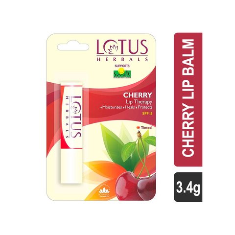 Lotus Herbals Lip Therapy Tinted Lip Balm (Cherry, SPF 15) Price - Buy ...