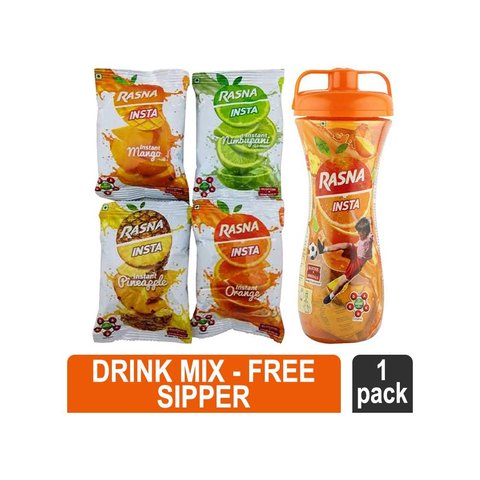 Rasna Insta Mango + Orange + Pineapple + Lemon Concentrated Drink Mix ...