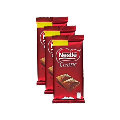 Nestle Classic Tablet, Rich & Creamy Milk Treat Chocolate - Pack of 3 ...