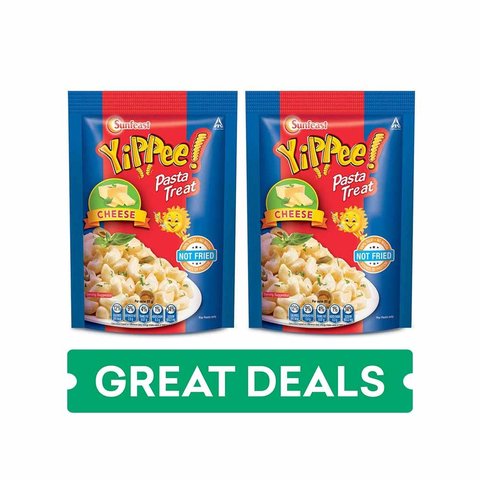 Yippee Instant Pasta Treat - Cheese - Pack of 2 Price - Buy Online at ...
