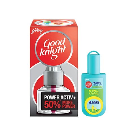 Good Knight Power Activ+ Mosquito Repellent Refill + Natural Fabric ...