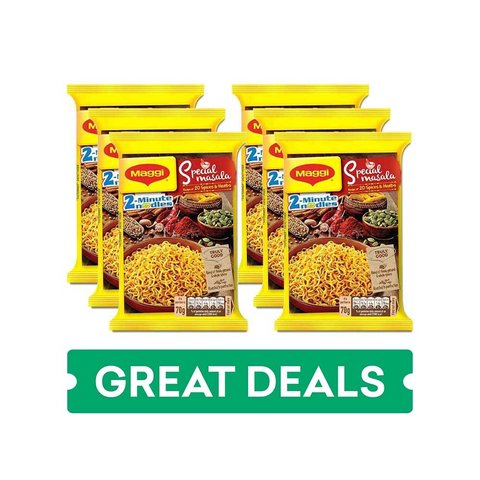Maggi Special Masala Flavoured Instant Noodles - Pack of 6 Price - Buy ...