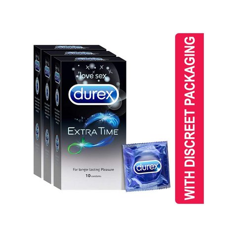 Durex Extra Time Long - Last Condom (10 units) - Pack of 3 Price - Buy ...