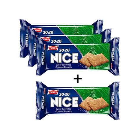 Parle 20-20 Nice Biscuit - Buy 3 Get 1 Free Price - Buy Online at Best ...