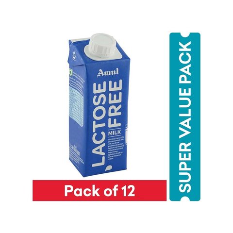 Amul Lactose Free Milk - Pack of 12 Price - Buy Online at Best Price in ...