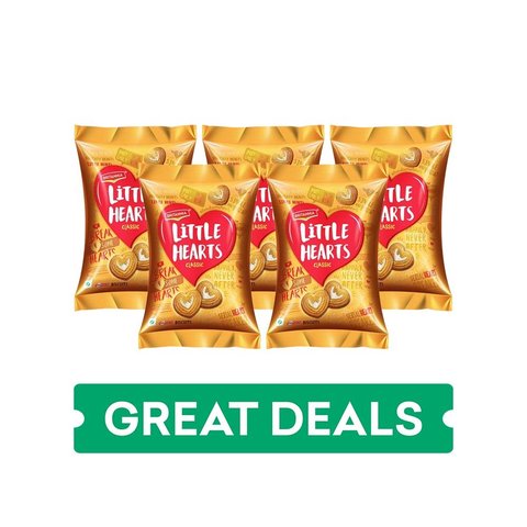 Britannia Little Hearts Classic Biscuit - Pack of 5 Price - Buy Online ...