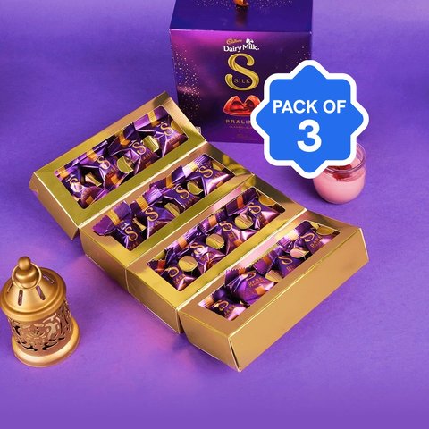 Cadbury Dairy Milk Silk Pralines Chocolate Gift Pack - Pack of 3 Price ...