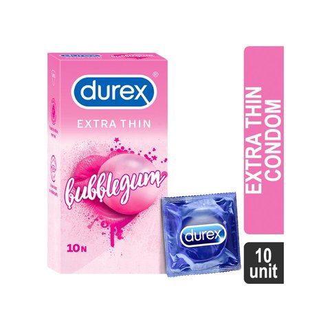 Durex Bubblegum Flavoured Condom -Extra Thin Price - Buy Online at ₹161 ...