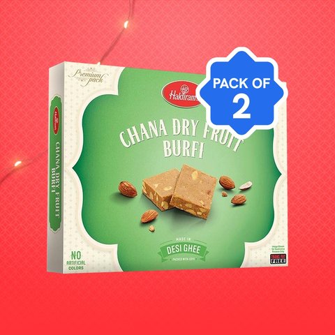 Chana Dry Fruit Burfi by Haldiram's - Pack of 2 Price - Buy Online at ...