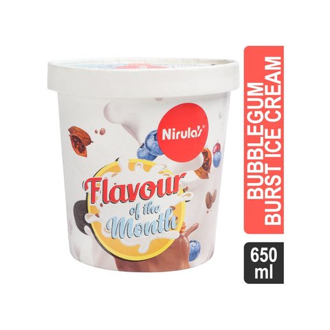 Nirula's Bubblegum Burst Ice Cream Tub Price - Buy Online at Best Price ...