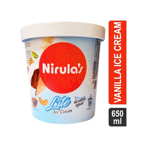 Nirula's Vanilla Ice Cream Tub - No added Sugar Price - Buy Online at ...