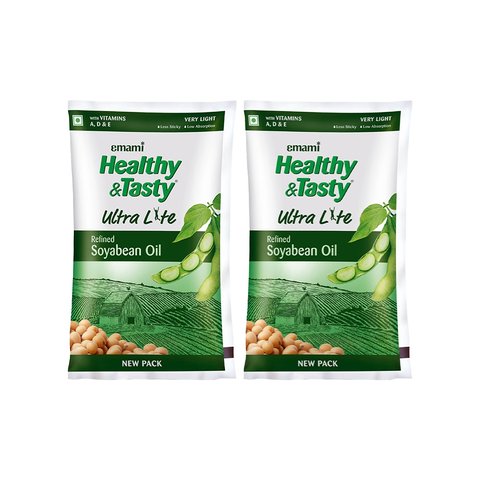 Emami Healthy & Tasty Refined Soyabean Oil (Ultra Lite) - Pack of 2 ...