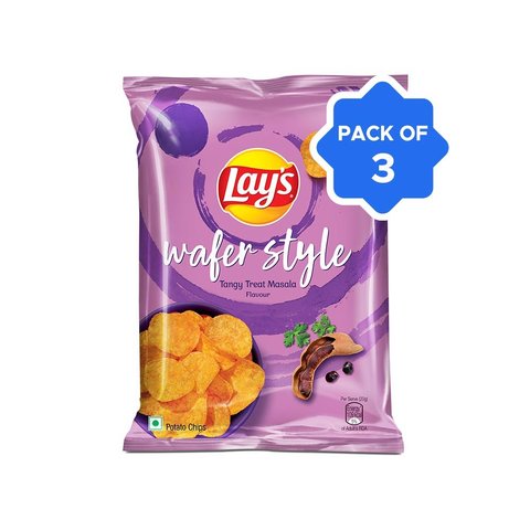 Lay's Wafer Style - Tangy Treat Potato Chips - Pack of 3 Price - Buy ...