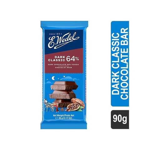 E.Wedel Classic 64% Cocoa Dark Chocolate Bar Price - Buy Online at Best ...