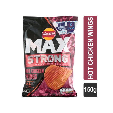 Walkers Max Strong Hot Chicken Wings Potato Crisps Price - Buy Online ...