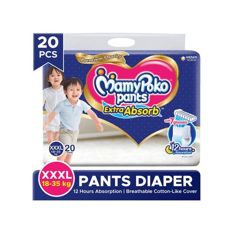 MamyPoko Pants Extra Absorb Diaper (XXXL, 18-35 kg) Price - Buy Online ...