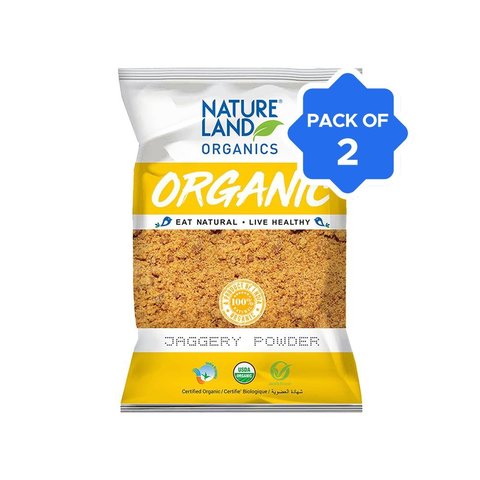 Natureland Organic Jaggery Powder - Pack of 2 Price - Buy Online at ...