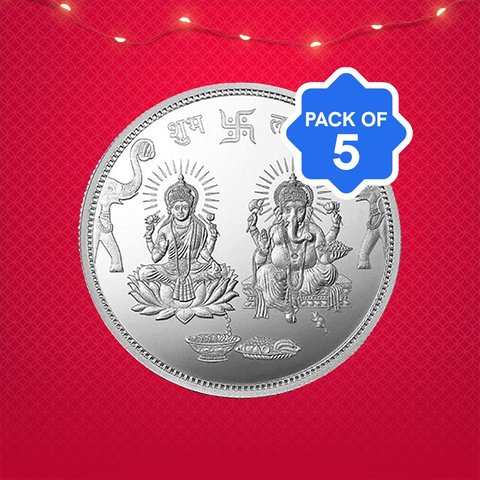 MMTC-PAMP 10 g Silver Coin in Premium Box - Pack of 5 Price - Buy ...