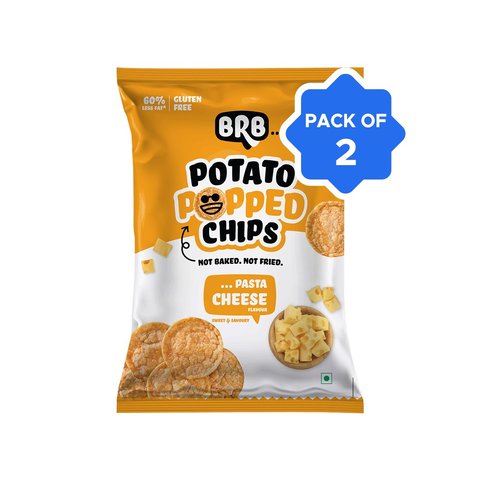 BRB Potato Popped Chips (Pasta Cheese Flavour) - Pack of 2 Price - Buy ...