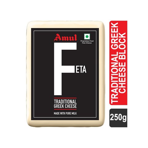 Amul Traditional Greek Feta Cheese Block Price - Buy Online at ₹165 in ...
