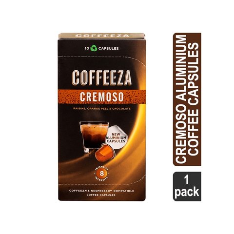 Coffeeza Cremoso Aluminium Coffee Capsules Price - Buy Online at ₹470 ...