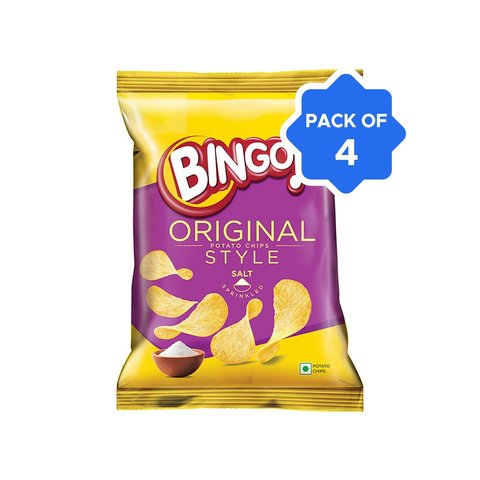 Bingo Original Style Salt Potato Chips - Pack of 4 Price - Buy Online ...
