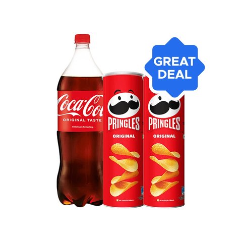 Coca-Cola Soft Drink + Pringles Original Potato Chips Combo Price - Buy ...