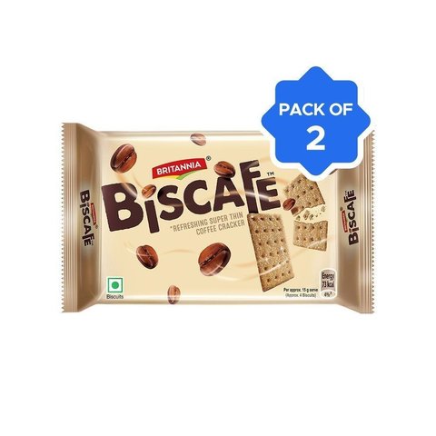Britannia BisCafe Coffee Crackers - Pack of 2 Price - Buy Online at ...