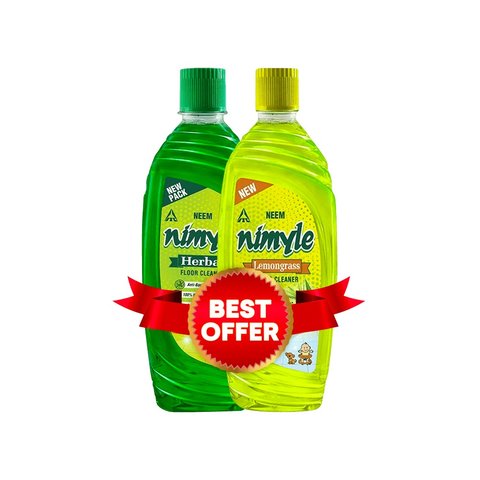 ITC Nimyle Neem Herbal Floor Cleaner + ITC Nimyle Neem and Lemongrass ...