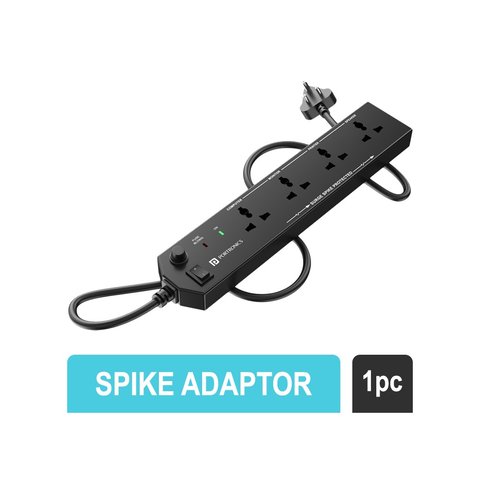 Portronics Power Plate 10 1500W Spike Adaptor (Black) Price - Buy ...