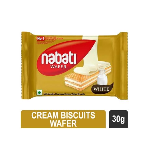 Nabati White Milk Vanilla Flavoured Cream Biscuits Wafer Price - Buy ...