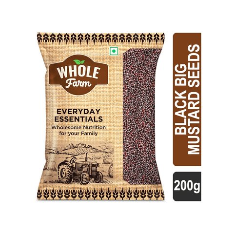 Whole Farm Premium Black Big Mustard Seeds Price - Buy Online at ₹33 in ...
