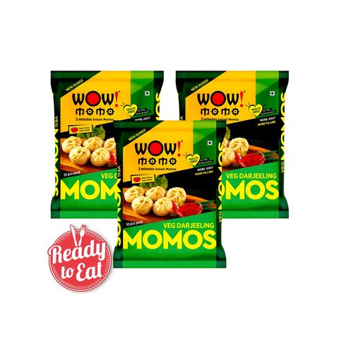 Wow! Momo Veg Darjeeling Momos (Frozen) - Pack of 3 Price - Buy Online ...