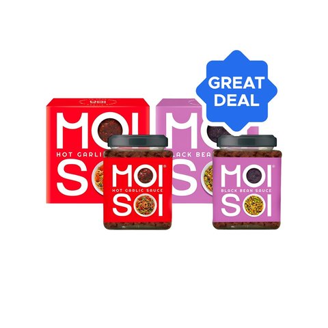 Moi Soi Hot Garlic Sauce + Moi Soi Black Bean Sauce Combo Price - Buy ...