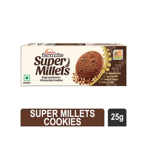 Sunfeast Farmlite Super Millets Cookies (Choco Chip) Sample Price - Buy ...