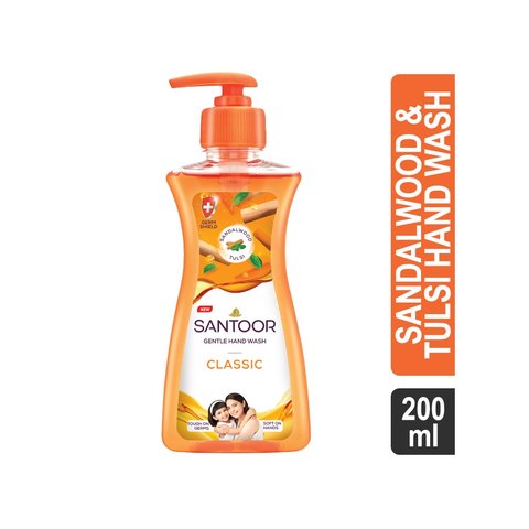 Santoor Classic Sandalwood & Tulsi Hand Wash Sample Price - Buy Online ...