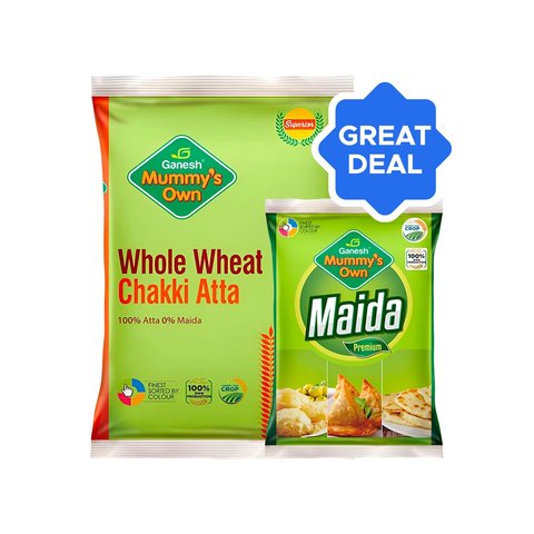 Ganesh Whole Wheat Chakki Atta + Ganesh Maida Combo Price - Buy Online ...