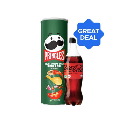 Pringles South African Peri Peri Chips + Coca-Cola Zero Sugar Diets ...