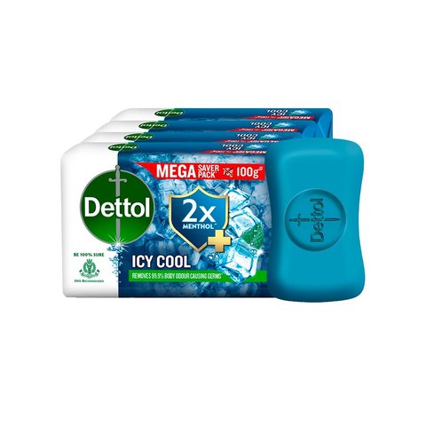 Dettol Icy Cool Soap (4 x 100 g) Price - Buy Online at ₹142 in India