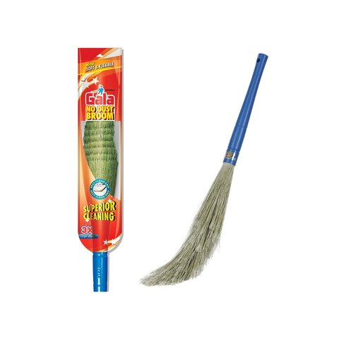 Gala No Dust 90 cm Broom / Jhadu (Plastic & Grass like Fiber, Blue ...