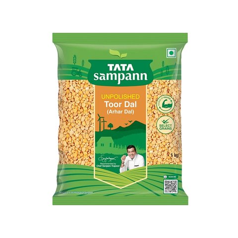 Tata Sampann Unpolished Arhar Dal/Toor Dal Price - Buy Online at ₹109 ...